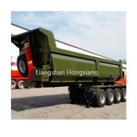 China 24cbm 24m3 Dump Trailer 40 Tons U-Shape Tipper Semi Trailer for Bauxite Transport for sale