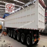 China 35/40/45 Cubic Meter Dump Cargo Semi Trailer Truck U Shape Rear Tipper Truck Trailer for sale