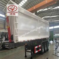 China 35/40/45 Cubic Meter Dump Cargo Semi Trailer Truck U Shape Rear Tipper Truck Trailer for sale
