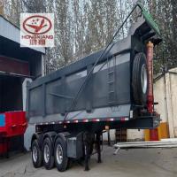 China 12r22.5 Tires 2 3 4 5 6 Axles Tipping Trailers Tipper Dump Semi Truck Trailer at Sales for sale