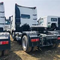 China Manual Window Widely Used HOWO T7 Tractor Truck 10 Wheel 375HP for Transportation for sale