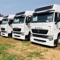 China Manual Window Widely Used HOWO T7 Tractor Truck 10 Wheel 375HP for Transportation for sale