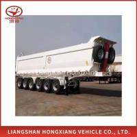 China 40 Ton 50tons 3 Axles Truck Semi Rear Dump Trailer Not Self-dumping and Affordable for sale