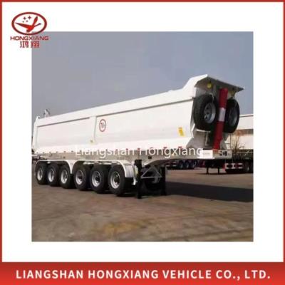 China 40 Ton 50tons 3 Axles Truck Semi Rear Dump Trailer Not Self-dumping and Affordable for sale