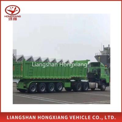 China 1 Year After-sales Service Heavy Duty 3 Axle 60 Ton Rear Tipping Dump Truck Trailer for sale