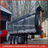 China 50 Ton 3 Axles Rear Dump Truck Trailer/Tipper Semi Trailer with 2240mm Tread Flatbed for sale