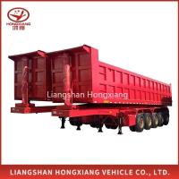 China 50 Ton 3 Axles Rear Dump Truck Trailer/Tipper Semi Trailer with 2240mm Tread Flatbed for sale