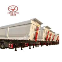 China 60ton Lifting Tipping Dump Tipper Semi Truck Trailer with ABS Anti-lock Braking System for sale