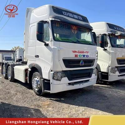 China Shandong Sinotruk HOWO T7 Tractor Truck with Front One Diesel Engine and 12.00r20 Tires for sale