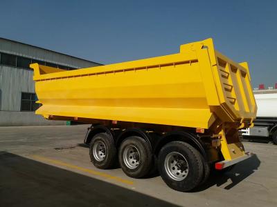 China 60 Tons U Shape Rear Tipper Trailers /Tri-Axles End Dump Tipping Semi Truck Trailer for sale