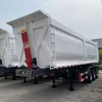 China 60 Tons U Shape Rear Tipper Trailers /Tri-Axles End Dump Tipping Semi Truck Trailer for sale