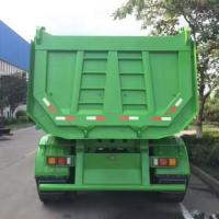 China 25cbm 32cbm 8 Ton Trailer End Rear Dumper Semi Truck with 13500X3000X1550 mm Size for sale