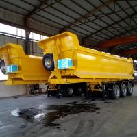 China 45cbm 40 60 Ton U-Shaped End Rear Tipper Dump Semi Truck Trailers 13500X3000X1550 mm for sale