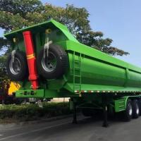 China 40 Cubic Meters Tipper Trailer Rear Dump Semi Trailers Tipping Trailer 13500X3000X1550 mm for sale