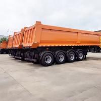 China Steel Rear Dumper Semi Trailers Tractor Hydraulic Dump Trailer for Heavy Duty 12r22.5 for sale