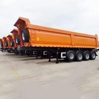 China Steel Rear Dumper Semi Trailers Tractor Hydraulic Dump Trailer for Heavy Duty 12r22.5 for sale