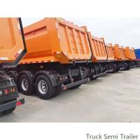 China Heavy Duty U Shape Semi Tipper Trailers 4 Axle Dump Trailer Tipper for Cargo Delivery for sale