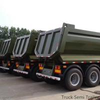 China Heavy Duty U Shape Semi Tipper Trailers 4 Axle Dump Trailer Tipper for Cargo Delivery for sale