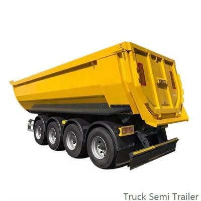 China 4 Axles Rear Hydraulic Lifting Tipper Dump Semi Trailer with After-Sales Service for sale