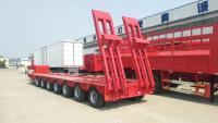 China Direct 3 4 Axles 60tons 80 Tons Low Bed Flatbed/Platform Trailer/Flatbed Container Trailer for sale