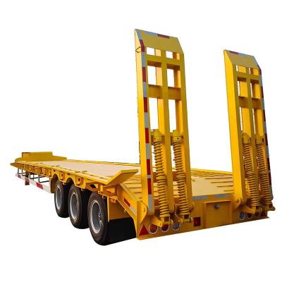China Custom Design Semi Trailer with Cross Arm Type Suspension 40FT 60FT 80FT 100FT Low Bed for sale