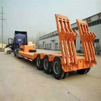China Cross Arm Type Suspension Systems Flatbed Trailer for Pickup Trucks 13500X3000X1550 mm for sale
