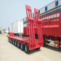 China 3 Axle 4 Axle Flatbed Flat Bed Container Semi Trailer Used Truck Trailer in Africa for sale