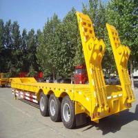 China 3 Axle 4 Axle Flatbed Flat Bed Container Semi Trailer Used Truck Trailer in Africa for sale