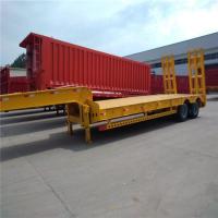 China 3 Axle 4 Axle Flatbed Flat Bed Container Semi Trailer Used Truck Trailer in Africa for sale