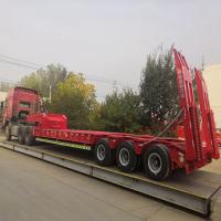 China 3 Axle 4 Axle Flatbed Flat Bed Container Semi Trailer Used Truck Trailer in Africa for sale