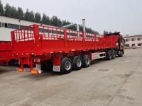 China Cross Arm Type 40-80 Ton 3-Axle Self-dumping Cargo Livestock Fence Truck Trailer for sale