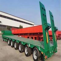 China 2024 40 FT 3 Axle Tri Axle Flat Bed Flatbed Container Semi Trailer with Customization for sale