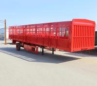 China Heavy Duty 2 Axles 3 Axles Fence Cargo Semi-Trailer with 8.12.16 Tires and 1820mm Tread for sale