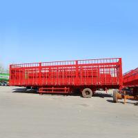 China Heavy Duty 2 Axles 3 Axles Fence Cargo Semi-Trailer with 8.12.16 Tires and 1820mm Tread for sale