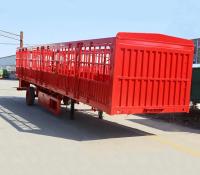 China Heavy Duty 2 Axles 3 Axles Fence Cargo Semi-Trailer with 8.12.16 Tires and 1820mm Tread for sale