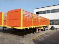 China 60 80t Animal Transport Post Fence Trailer Semi-Trailer with 2.3.4 Axle Configuration for sale