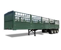 China 60 80t Animal Transport Post Fence Trailer Semi-Trailer with 2.3.4 Axle Configuration for sale
