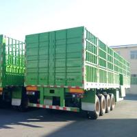 China 40 Tons Bulk Cargo Transport Fence Semi-Trailer with ABS Anti-lock Braking System for sale