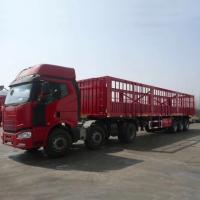 China 40 Tons Bulk Cargo Transport Fence Semi-Trailer with ABS Anti-lock Braking System for sale