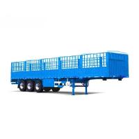 China 3axle 50 Ton Sidewall Fence Freight Truck Trailer Semi Trailer with Customization for sale