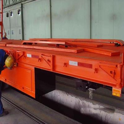 China Made 3 Axles Low Bed Trailer 40FT Lowboy Semi Trailer with 12r22.5 Tires and Iron Frame for sale