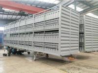China Customization 3 Axis Fence Cargo Semi Trailer for Pig Cattle Sheep Livestock Transport for sale