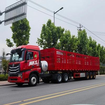 China 40-100 Tons Bulk Cargo Transport Fence Semi-Trailer with Light Duty Suspension System for sale