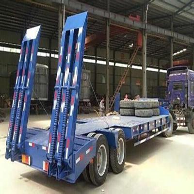 China 3 Axle 60 Ton Trailer Loader Lowbed Low Bed Truck Semi Trailer with Customization for sale