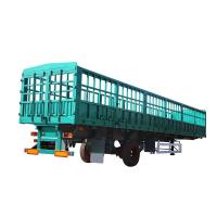 China 3-Axle 40-100 Tons Bulk Cargo Transport Fence Semi-Trailer 1820mm Tread Customization for sale