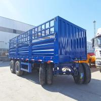 China 2 Axis Sidewall Fence Semi Trailer for Versatile and Flexible Cargo Transport for sale