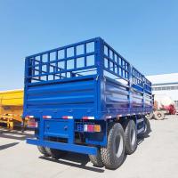 China 2 Axis Sidewall Fence Semi Trailer for Versatile and Flexible Cargo Transport for sale