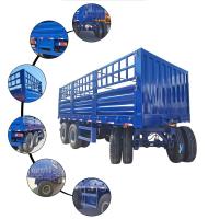 China 2 Axis Sidewall Fence Semi Trailer for Versatile and Flexible Cargo Transport for sale