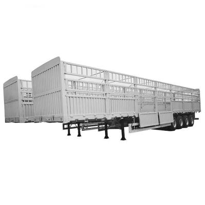 China 4 Axis Side Wall Trailer Fence Cargo Semi-Trailer with Light Duty Grade Affordable for sale