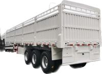 China 3-Axle 40-Foot Sidewall Trailer 40-100 Ton Fence Cargo Semi-Trailer with Self-dumping for sale